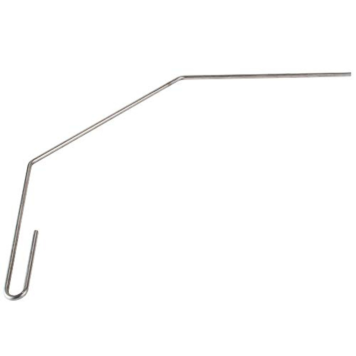 FryOilSaver Co, 25” Deep Fryer Cleanout Rod, Break Up Hardened Oil, Clean Clogged Fryer Drain, Fryer Poker Rod, Angled Shape, Stainless Steel Fryer Cleaning Tool, Declogger Goofer Rod