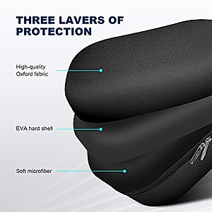 Vakdon Hard Carrying Case Compatible with Playstation VR2 Gaming Headset and Touch Controllers Accessories, Travel and Home Storage Bag for PSVR2 with Lens Protector Cover