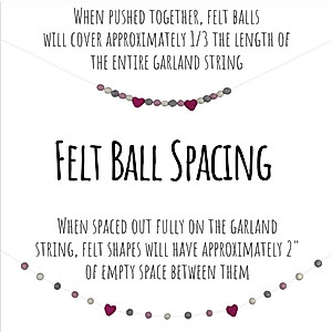 Halloween Felt Ball Garland- Orange, Tangerine, Black, White- 1" (2.5 cm) Wool Felt Balls- Autumn Fall Pumpkin