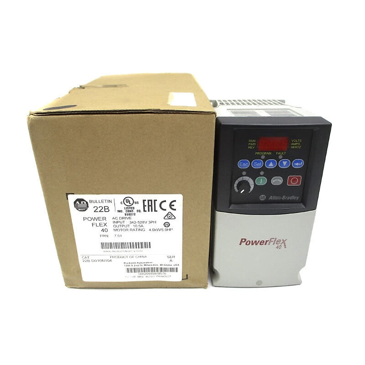 22B-D010N104 Power 40 4kW AC Drive 22BD010N104 Sealed in Box 1 Year Warranty Fast Shipment