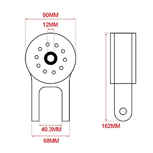 PTNHZ Aluminum 85A Polyurethane Rear Motor Mount For 2013-2018 Ford Focus ST/RS Mazda speed 3