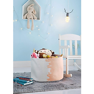 Urban Lifestyle Colorblock Round Storage Basket