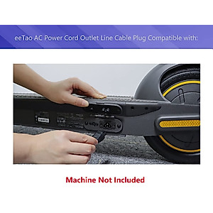 Fast Charging 6 Feet 3-Prong AC 120V Extra Long Cable Power Cord Charger Compatible with Segway Max Ninebot P65 G2 P65A P65E P65U P100 G30 G30P 46.8V 12Ah Li-ion Battery Electric Scooter AA.00.0012.38