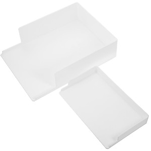 Cabilock 2pcs Desk Pen Holder Stand Office Supplies Office Pen Holder Office Supply Organizers and Storage Bins Desktop Stationery Organizer Desktop Makeup Container File Storage Shelf