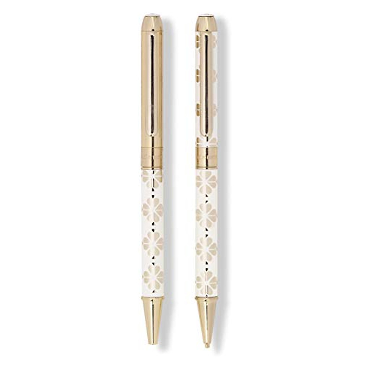 Kate Spade New York Black Ink Ballpoint Pen and 0.9mm Mechanical Pencil Set, Spade Flora