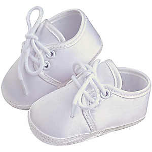 Booulfi Baby Boy Shoes 0-3 Months Walking White Infant Newborn Shoes Booties Easter Baptism Christening Outfits Gifts for Boys Girls