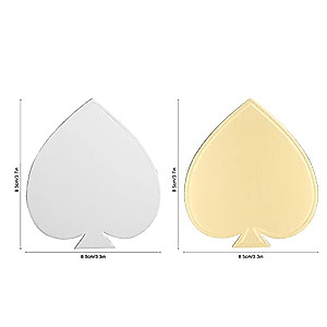 Yosoo Cake Base Board, 100PCS Heart-Shaped Mini Cake Boards Mousse Cardboard Cupcake Base Dessert Display Tray(Gold)