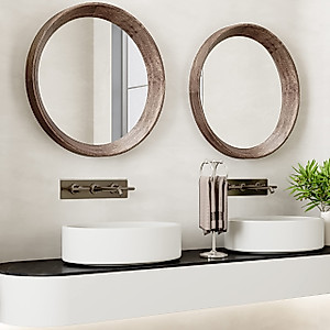 BGL Fingertip Towel Holder Stand Hand Towel Ring for Bathroom or Kitchen Vanity Countertops to Store Hand Towels Washcloths or dishcloths - 2 Hanging Rings，17" High-Chrome