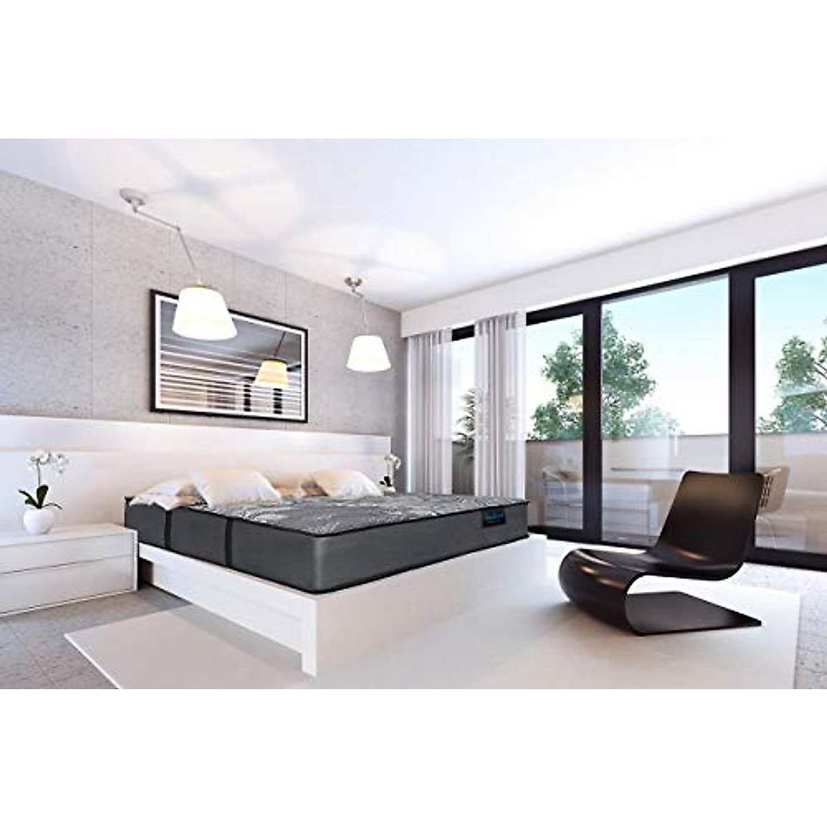 iDealBed iQ5 Luxury Hybrid Mattress and Adjustable Bed Sleep System, Pressure Relief Sleep, Zero Gravity, Anti-Snore, Custom Comfort Positions (Queen, Luxury Firm (Medium Firm) + 3i Custom)