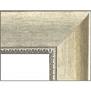 White Gold by Assaf Frank Framed Art Print Wall Picture, Silver Scoop Frame, 28 x 28 inches