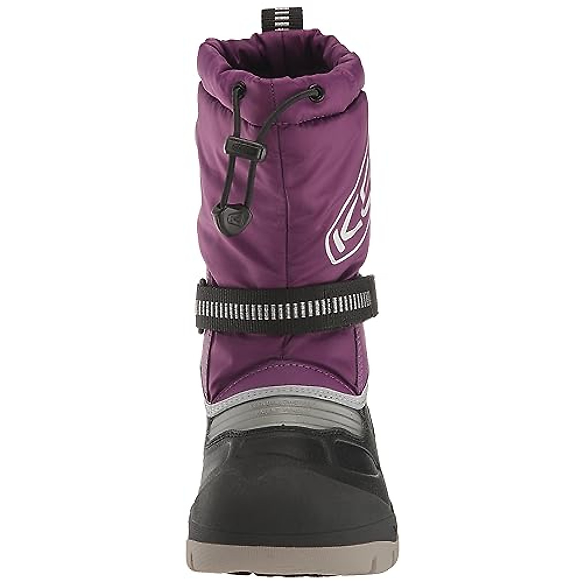 KEEN Snow Troll Insulated Waterproof Pull On Winter Boots, Charisma/Silver, 2 US Unisex Big Kid