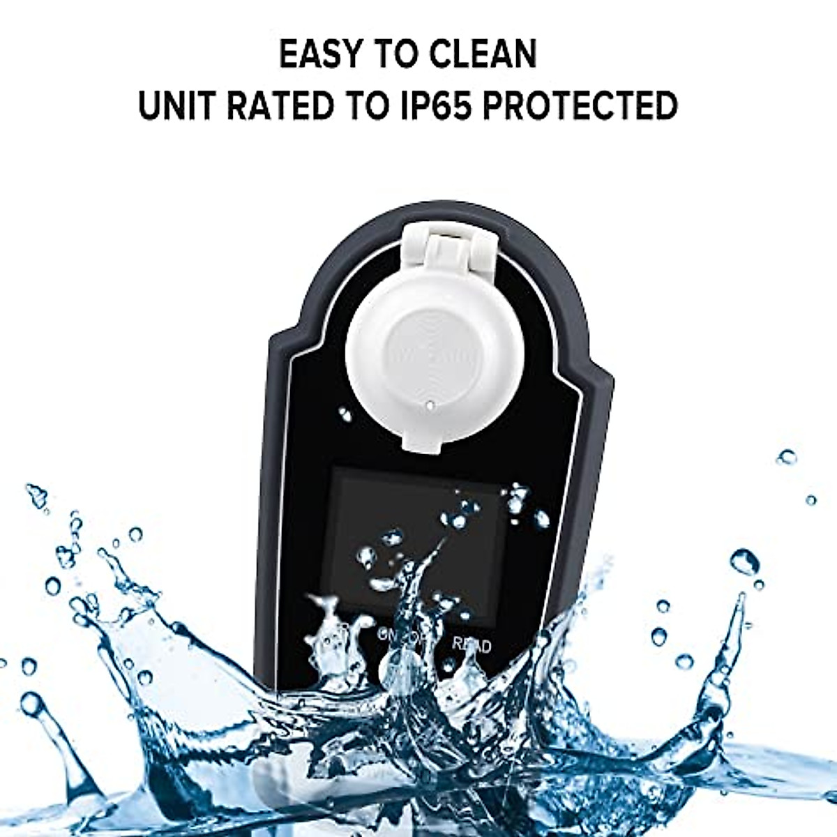 Digital Refractometer Digital BRIX Tester Sugar Meter Ideal for Drinking Water Beverage Kombucha Orchard Fruit Juice Carbohydrate Content High Accuracy Portable Refractive Index Tester 0-58%
