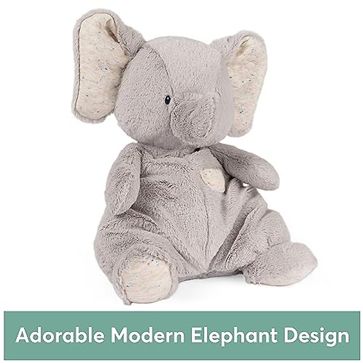 GUND Baby Oh So Snuggly Elephant Large Plush Stuffed Animal for Babies and Infants, Ash Grey, 12.5”