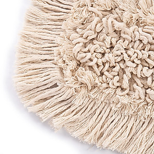 Matthew Cleaning 24'' Cotton Dust Mop Refill Washable Thick Tufted Replacement Heads for Residential & Commercial Use Fit All 24'' Dust Mop Frames, Hardwood, Laminate, Concrete Floors 1 Pack