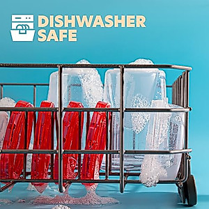 PLASTICPRO 24 Pack Twist Top Containers Assorted Sizes Plastic Food Storage Containers with Red Twist on Lids Stackable Reusable