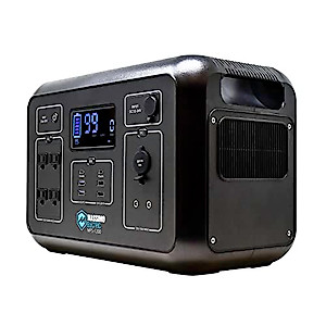Portable Power Station | Massimo Back up Battery with Built-in AC/DC/USB Outlets| CPAP Power Supply, Solar Generator (Solar Panel Not Included) (1200W)