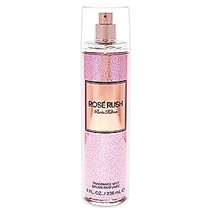 Paris Hilton Rose Rush Body Spray for Women | Floral and Fruity Fragrance | Notes of Rose Petals, Papaya and Amber | Feminine, Flirty and Long-Lasting | 8 Oz