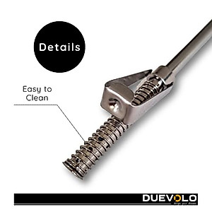 DUEVOLO Stainless Steel Spring Bombilla Flat (Straw), with detail heat difusor. Removable system for easy cleaning. Yerba Mate Cup Bombilla Gourd Drinking Filter Straws. Yerba Mate Gourd.