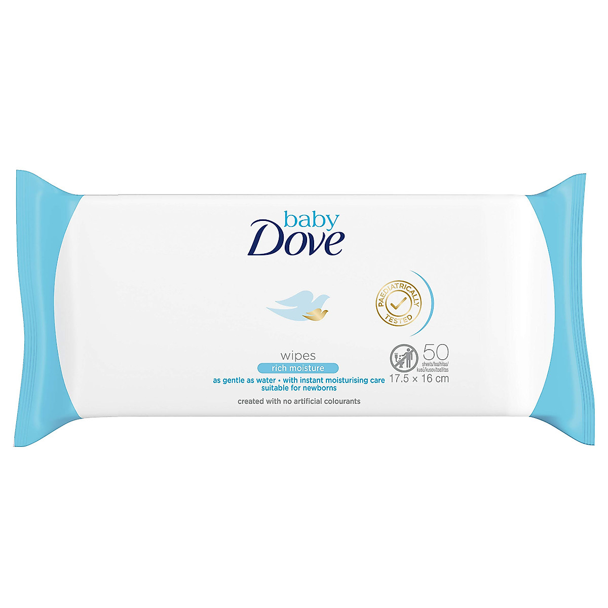 Dove Baby Wipes Rich Moisture,50 Count (Pack of 6)