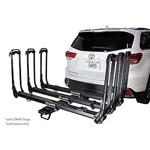 SARIS Bike Racks, Modular Hitch System Base, MHS 3+1 Base 2 Inch Hitch, Customizable Build Out Bicycle Rack, 3 Base Options
