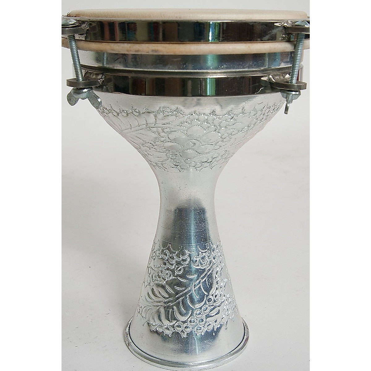 Mid-East Tunable Aluminum Finger Doumbek 5"x8"