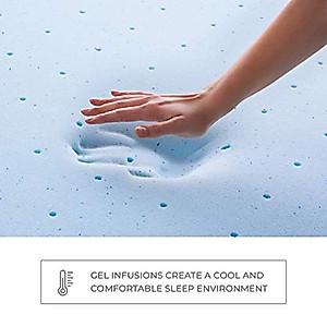 Brookside 2.5 Inch Gel Infused Memory Foam Mattress Topper-Queen