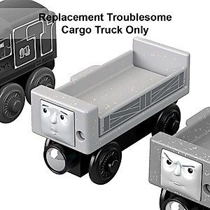 F-Price Replacement Part for Thomas and Friends Wooden Lift and Load Cargo Train Set - GGH31 ~ Replacement Cargo Car ~ Troublesome Truck Gray, White