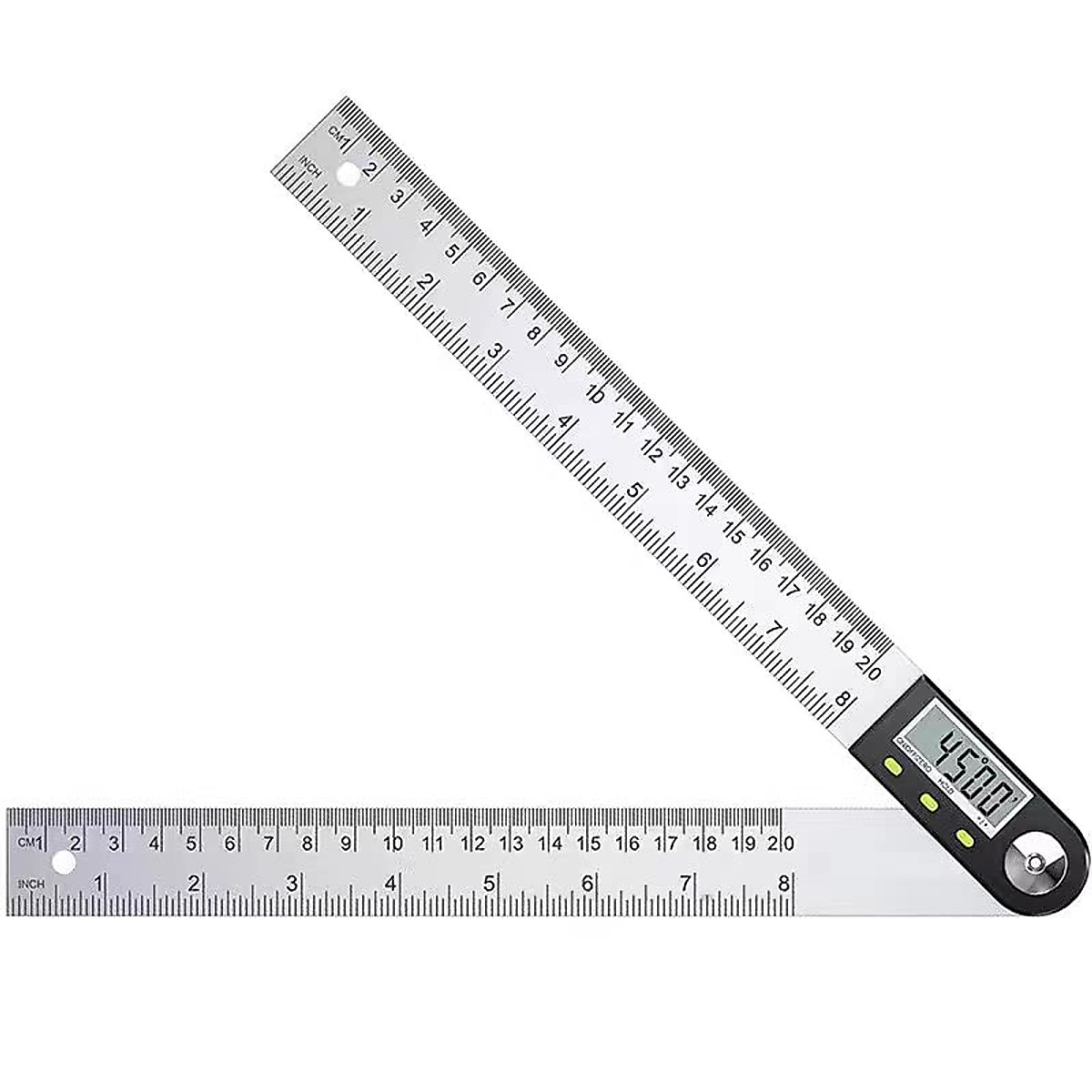 Digital and Analog protractors,Angle Protractor,Angle Finder,Digital Display Angle Ruler Protractor Woodworking Ruler Angle 360degrees+ 180 Degrees Adjusting Semicircle Divider Protractor Angle Ruler
