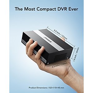 ANNKE 8CH 5MP Lite Digital Video Recorder with SSD Internal Solid State Hard Drive, 2 Weeks Recording with 8 Channel, AI Human/Vehicle Detection, H.265 Hybrid 5-in-1 Security DVR, Hardware Encryption
