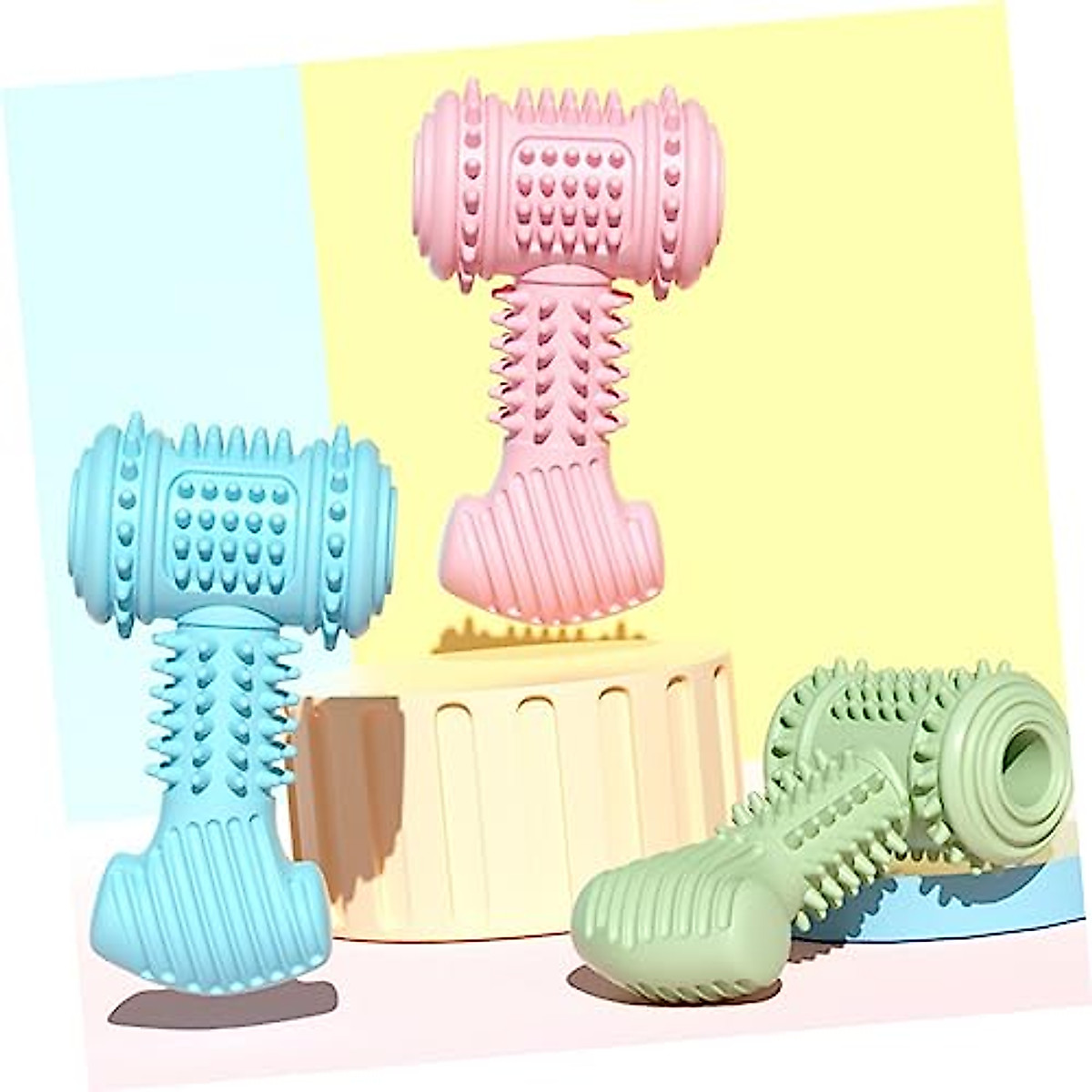 Housoutil Dog Toy Pet Toothbrush Dental Interactive Molar Plaything Dog Teeth Cleaning Toy Lovely Molar Toy Dog Molar Toy Dog Accessories for Small Tow Truck Accessories Chew TPR Toys