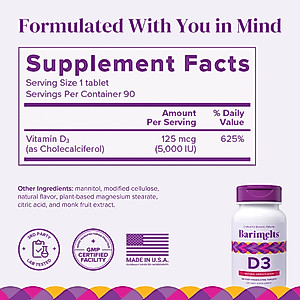 BariMelts Post-Bariatric Surgery Immunity Pack Bundle - Multivitamin with Iron, Calcium Citrate, and Vitamin D3