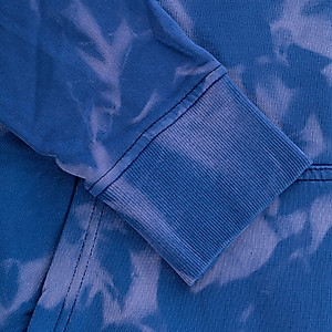 Calhoun NHL Surf & Skate Unisex Crystal Tie Dye Ultra-Soft Pullover Hoodie – The Sunset Collection (Buffalo Sabres, Large)