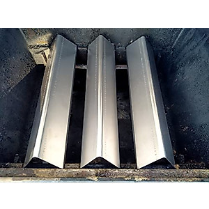 Votenli S763E (3-Pack) S6978E 16GA 15.3" Flavorizer Bars and Burner Replacement for Weber Spirit 200, Spirit E-210, E-220, Spirit S-210, S-220 Series Gas Grill, 7635 Heat Plates,69785 Burner