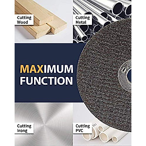 25Pack 3 inch Cut Off Wheels 3/8'' Arbor Cutting Disc Cutting All Ferrous Metals and Stainless Steel for Angle Die Grinder