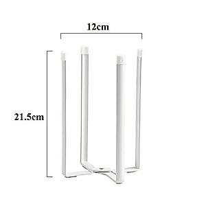 Multifunctional Kitchen Stand Holder for Plastic Bags, Bottles and Cups, Drying Racks Shelf Trash Bag Garbage Bag Holder for Home Kitchen Tower (White)