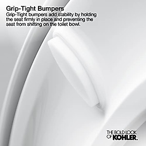 KOHLER 75796-0 Cachet Toilet seat, Elongated, White