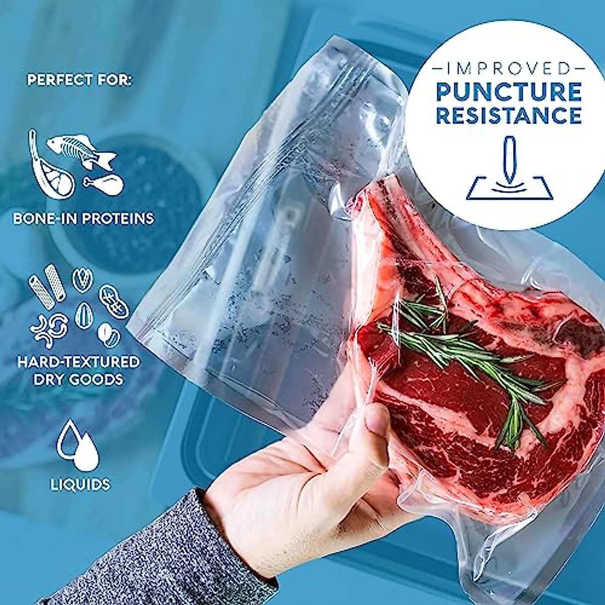 Avid Armor – Chamber Machine Pouches 4mil, Pre-Cut Chamber Vacuum Sealer Bags, Heavy Duty Seal Pouch, BPA-Free Chamber Sealer, 11x10, Pack of 250 Vacuum Chamber Pouches