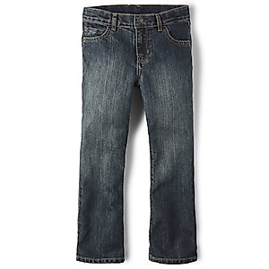 The Children's Place Boys Basic Bootcut Jeans,Dustbowl Wash Single,8S