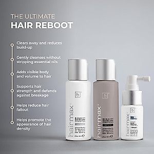 Hairmax Density Hair Care Set - For Thinning Hair - Invigorating Shampoo, Conditioner & Hair Booster - For Men & Women - 2 Bottles (2 fl oz) & 1 Bottle (1 fl oz)
