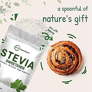Stevia Sweetener Powder with Plant-based Erythritol, 4 Pounds (64 Ounces) | Keto, 0 Calorie, Low Carb, 4:1 Sugar Substitute, Natural Sweetener, Bitterless, Reb-A Stevia Leaf Extract, Non-GMO, Vegan