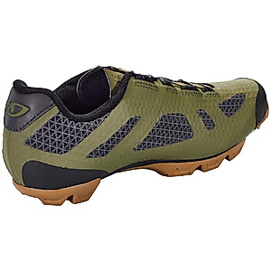 Giro Sector Men Clipless Mountain Bike Shoes - Olive/Gum (2021), 43.5