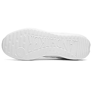 LANDHIKER Girls Cheer Shoes Womens Cheerleading White Dance Shoes Youth Sports Training Athletic Flats Lightweight Breathable Comfortable Tennis Kids Cheer Sneakers Size