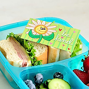 Youngever 300 Pack Lunch box cards for kids, 50 Unique Design, Lunch Box Notes, Motivational and Inspirational Thinking Cards