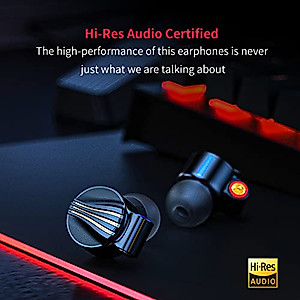 FiiO FD7 Headphones Earphones Wired in-Ear Earbuds High Resolution 1DD Bass Heavy Comes with 2.5/3.5/4.4mm Swappable Plugs MMCX for Smartphones/PC/Laptop/Speaker/Player(Black)