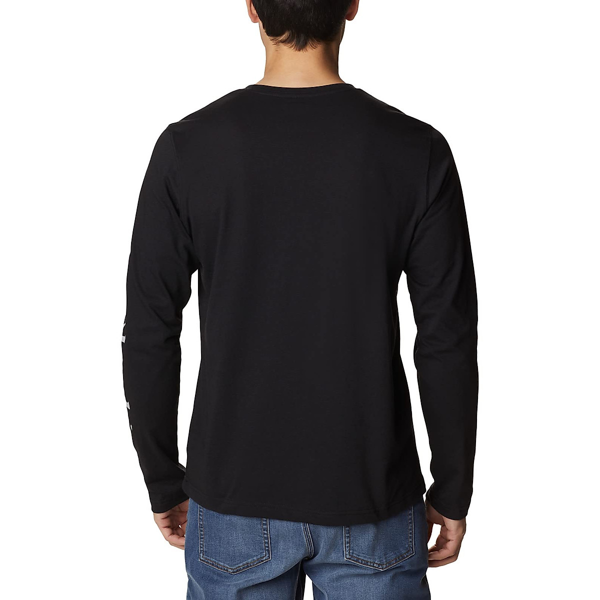 Columbia Men's Thistletown Hills Long Sleeve Logo Tee, Black, X-Large