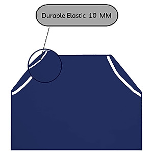 Clovefry Toddler and Preschool Cot Sheets - Daycare/Pre-School Cot Sheet - Corner Elastic Loops - Cot Bed Fitted Sheet - Poly Cotton Surface Set of 6 (22" W X 52" L) - Navy Blue