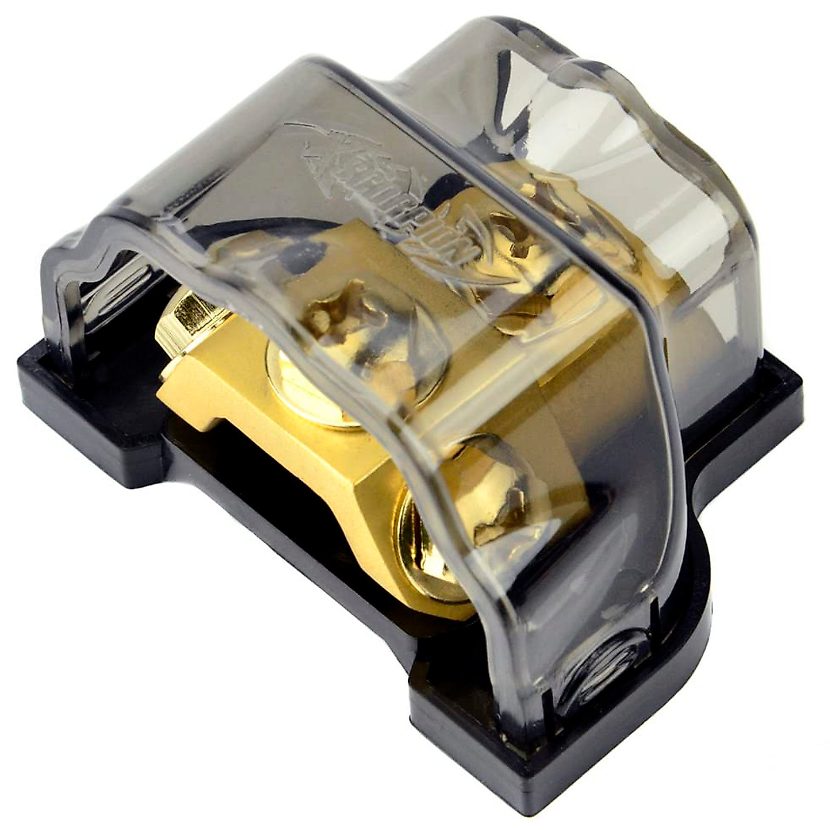 Power Ground Ring Terminal Distribution Block 8 4 2 0 Gauge in Out Gold
