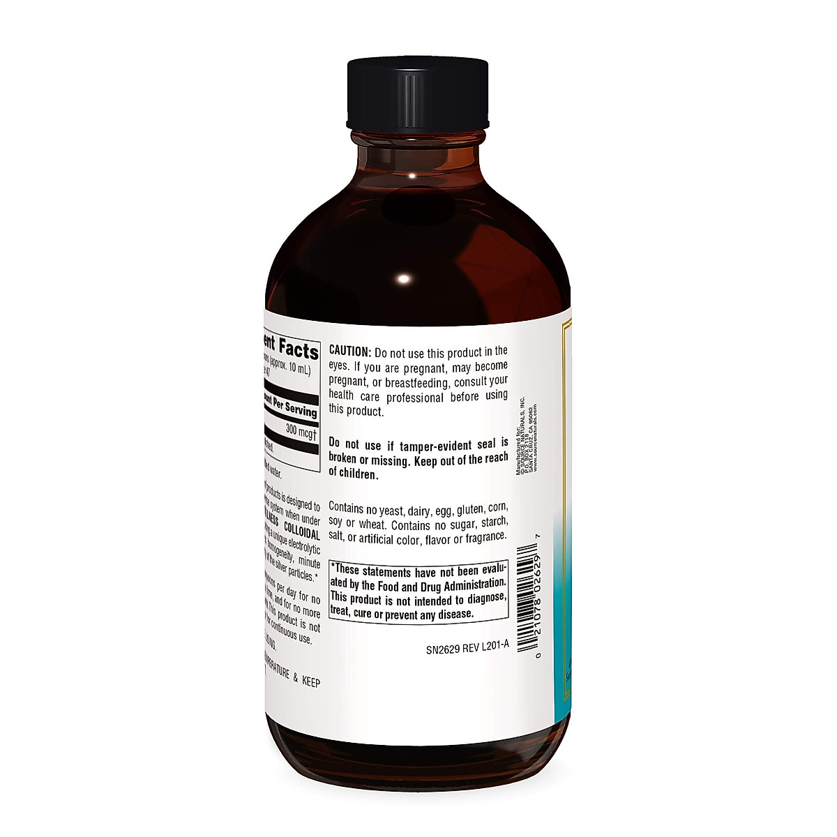 Source Naturals Wellness Colloidal Silver 30 ppm, Supports Physical Well Being* - 16 Fluid oz