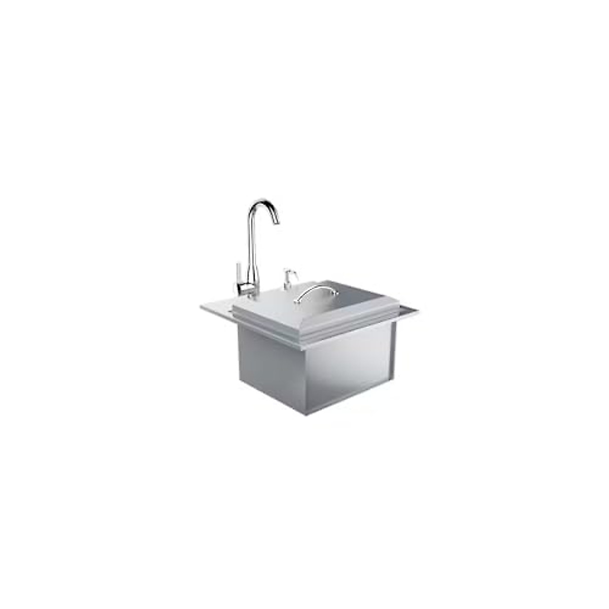 Sunstone Drop in Sink with Hot and Cold Water Faucet and Cutting Board