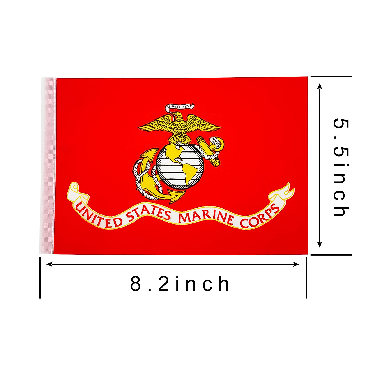 FWIW 2 Pack USA Marine Corps Banner String Small Mini American Military Pennant Flags July 4th Veteran Party Memorial Day Party Outdoor Yard Decorations